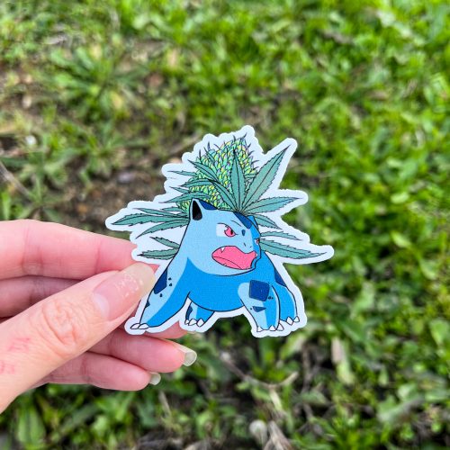 "Weed-asaur" Pokemon Vinyl Sticker | Sebrina Pham | Los Angeles Fine ...